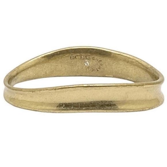 BCBGMaxAzria | Jewelry | Bcbg Max Azria Signed Geometric Gold Tone ...